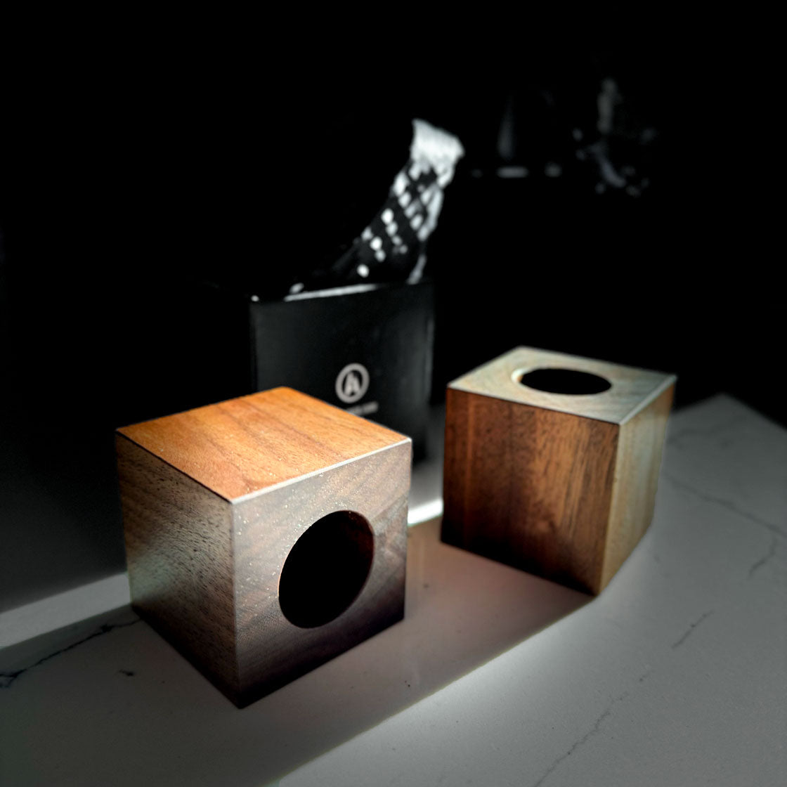 Blocks - Magnetic Walnut Cube Hot Salt Holders – Firecracker Farm